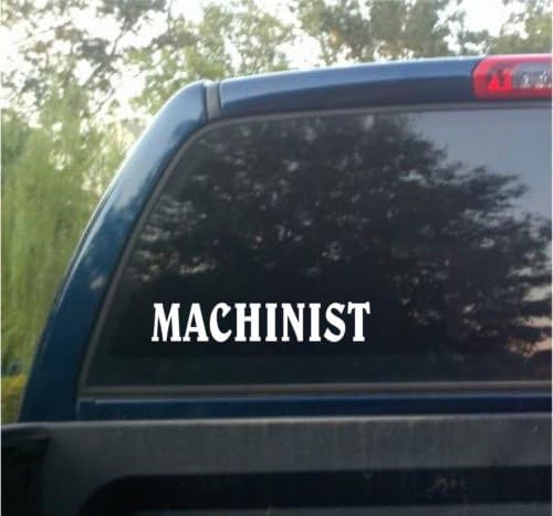 Amazon.com: MACHINIST Sticker Decal Vinyl Husband Metal Worker Tools ...