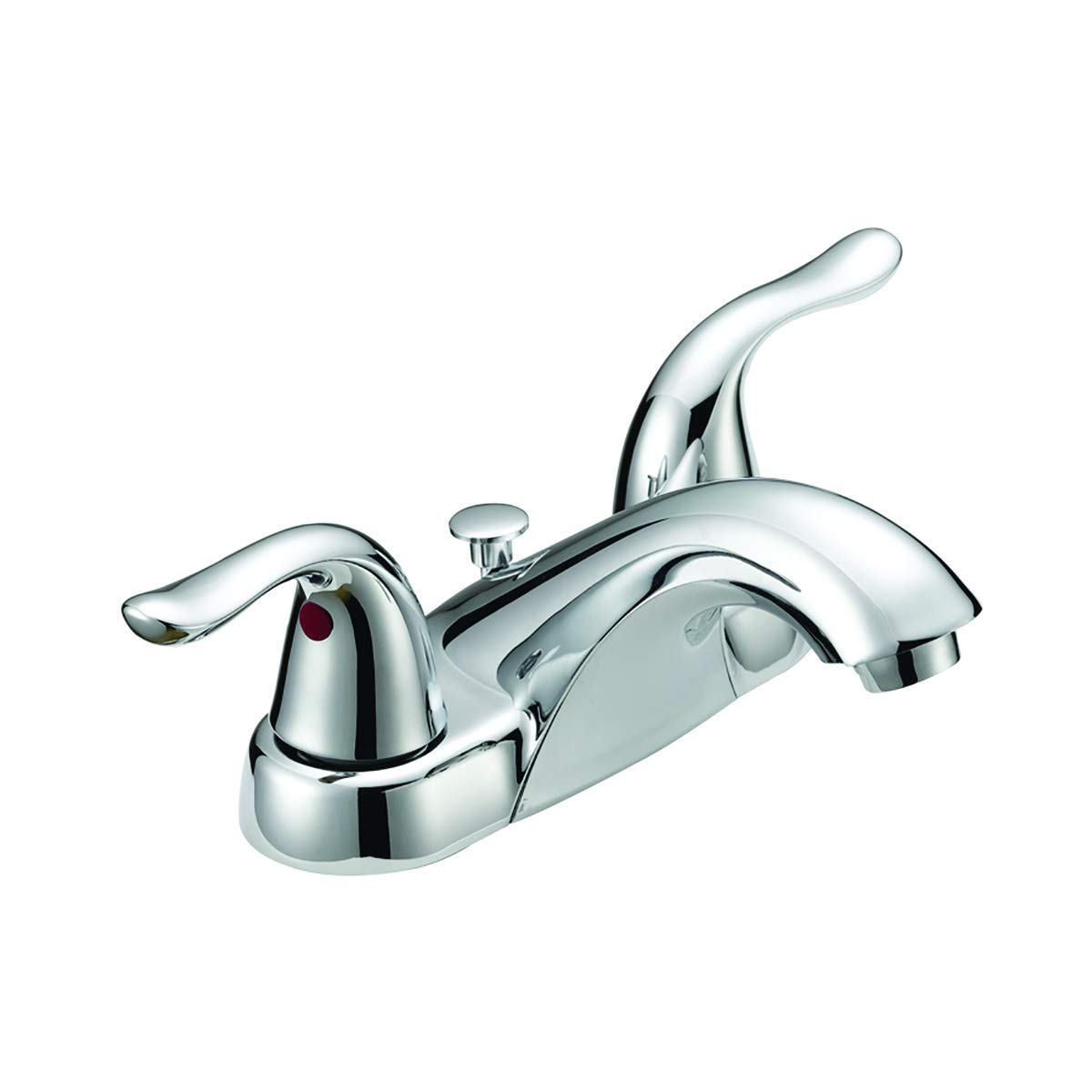 EZ-FLO Bathroom Faucet, Low Arc Lavatory Sink Faucet with 2 Handles ...
