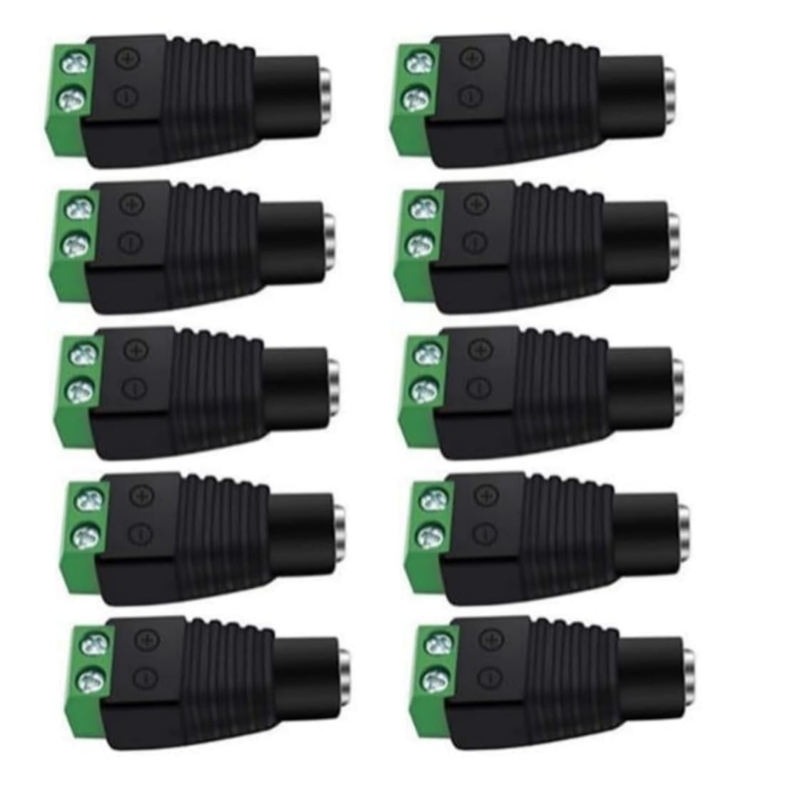 Amazon.com: QLXHBOT 12V DC Power Connector 5.5mm x 2.1mm, 10Pcs Female ...