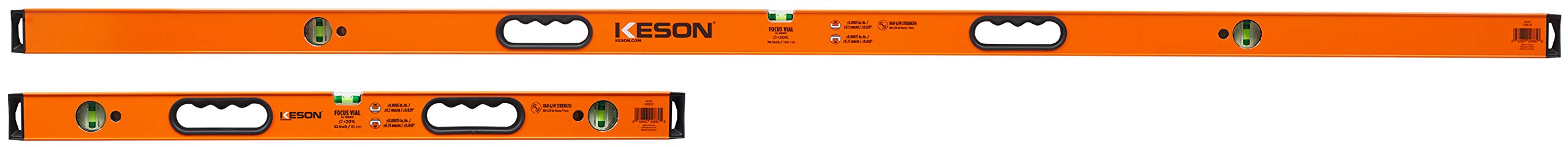 Snapklik.com : Keson LKB7832 Aluminum Box Beam Level Jamb Set