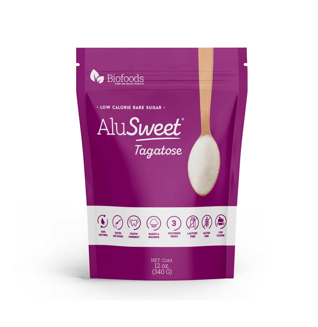 Amazon.com: AluSweet Tagatose + Stevia Natural Low-Calorie Sweetener ...
