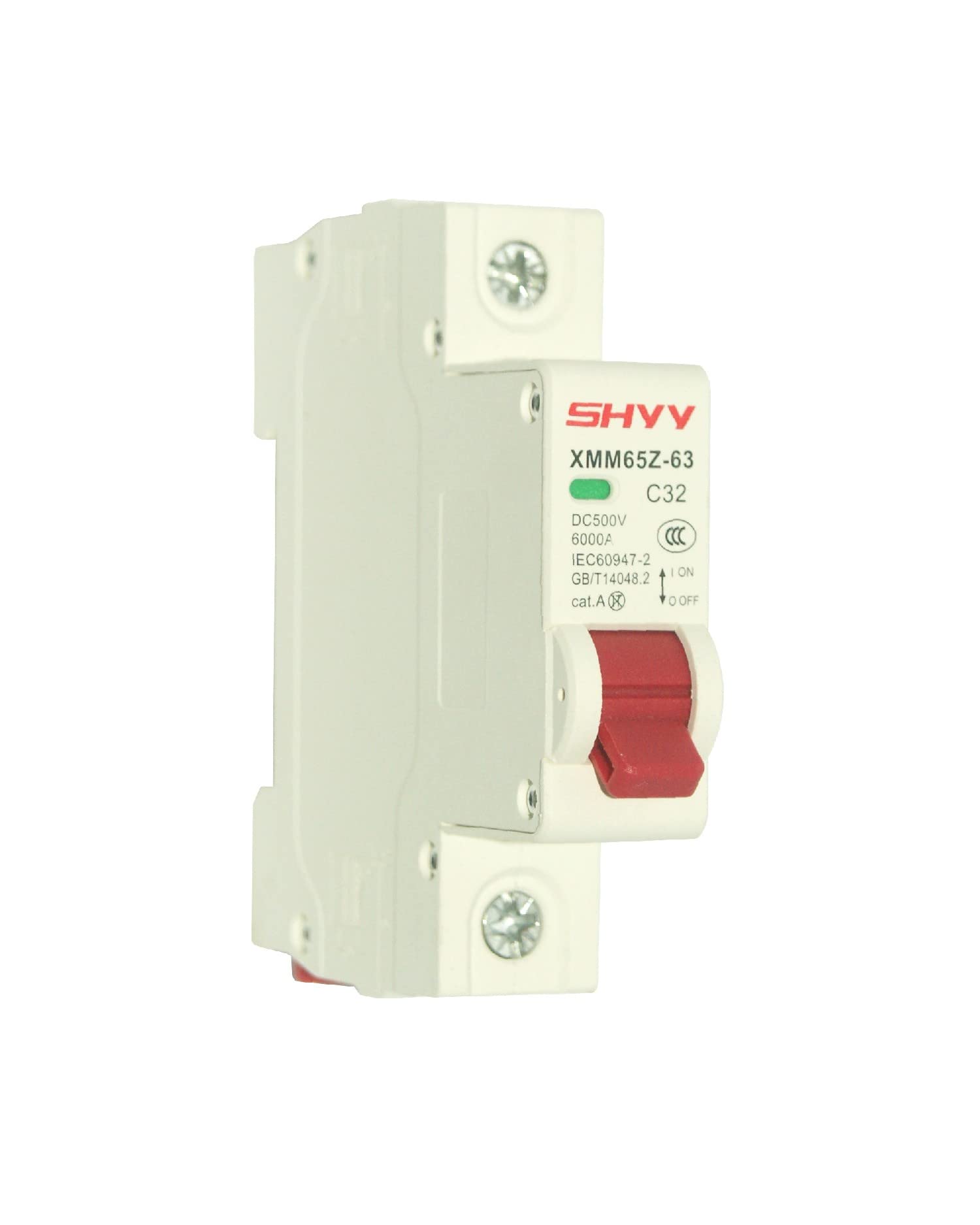 Buy DC Miniature Circuit Breaker 32A 500V 1 Pole, DIN Rail DC Circuit ...