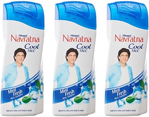 Navratna Mint Fresh Talc (100g) - Set of 3 : Amazon.ae: Beauty