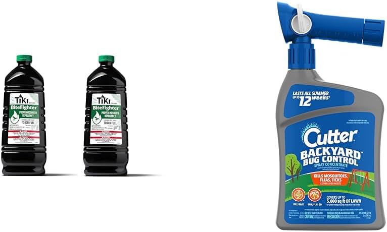 Amazon.com : TIKI 2-Pack 100 oz Mosquito Repellent Torch Fuel and ...