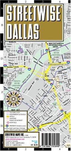 Streetwise Dallas Map - Laminated City Center Street Map of Dallas ...