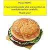Amazon.com: Joeabor Artificial Hamburger Round 2 Pack Realistic Fake ...