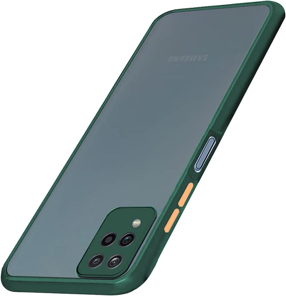 CEDO Samsung Galaxy M12 / A12 / F12 Smoke Cover Back Case | Camera Bump ...