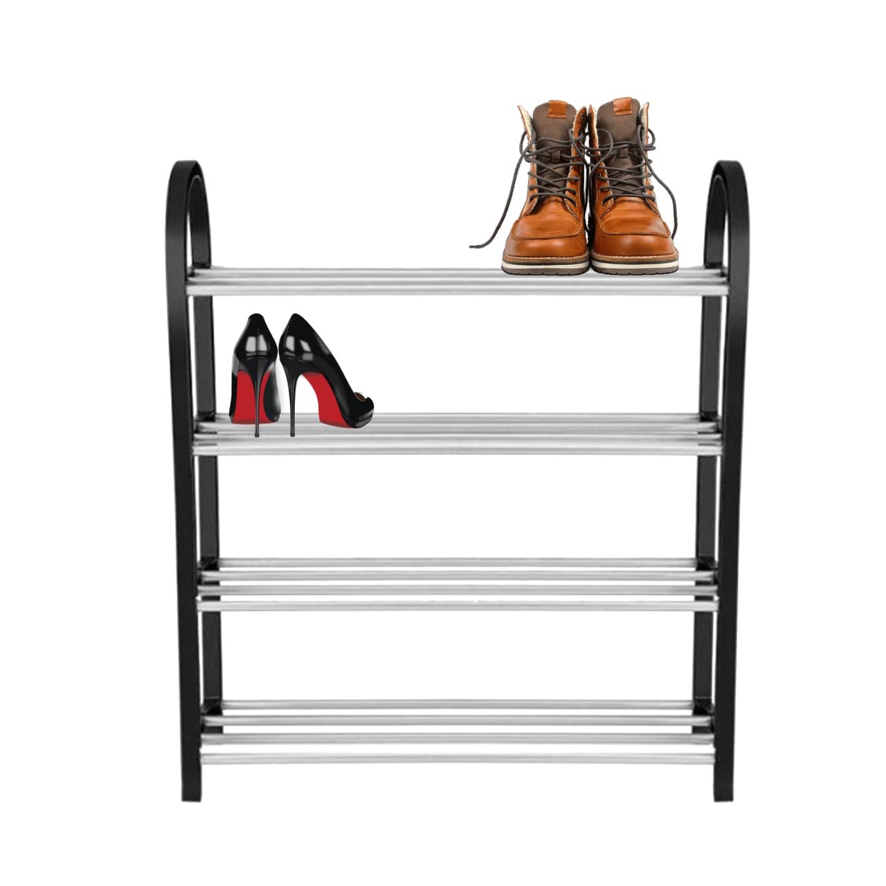 Buy KHAPALWAK4 tier shoe rack Organiser | storage rack | Lightweight ...