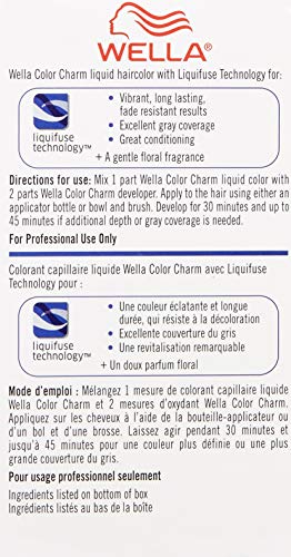 Wella Color Charm Permanent Liquid Hair Color for Gray Coverage Liquid ...