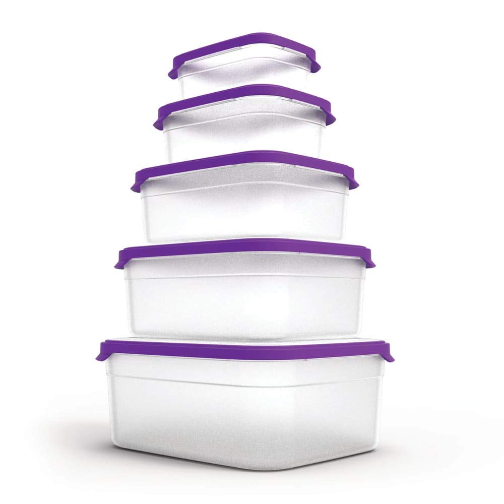 Purple Plastic Containers With Lids Kitchen :: Containers :: Canister