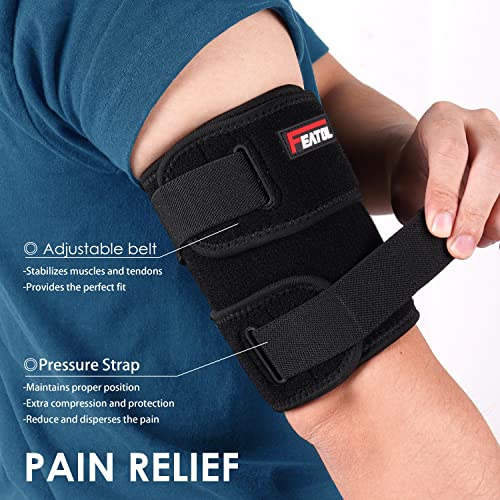 Snapklik.com : Bicep Tendonitis Brace Compression Sleeve Support, Upper ...