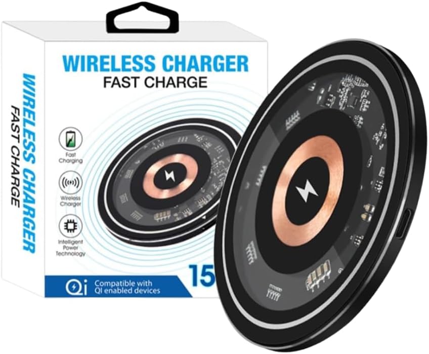 Amazon.com: Wireless Charger - 15w Fast Charging Pad - USB Type C ...