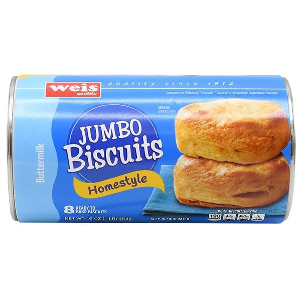 Amazon.com: Weis Quality, Biscuits Buttermilk Jumbo, 16 Ounce : Grocery ...
