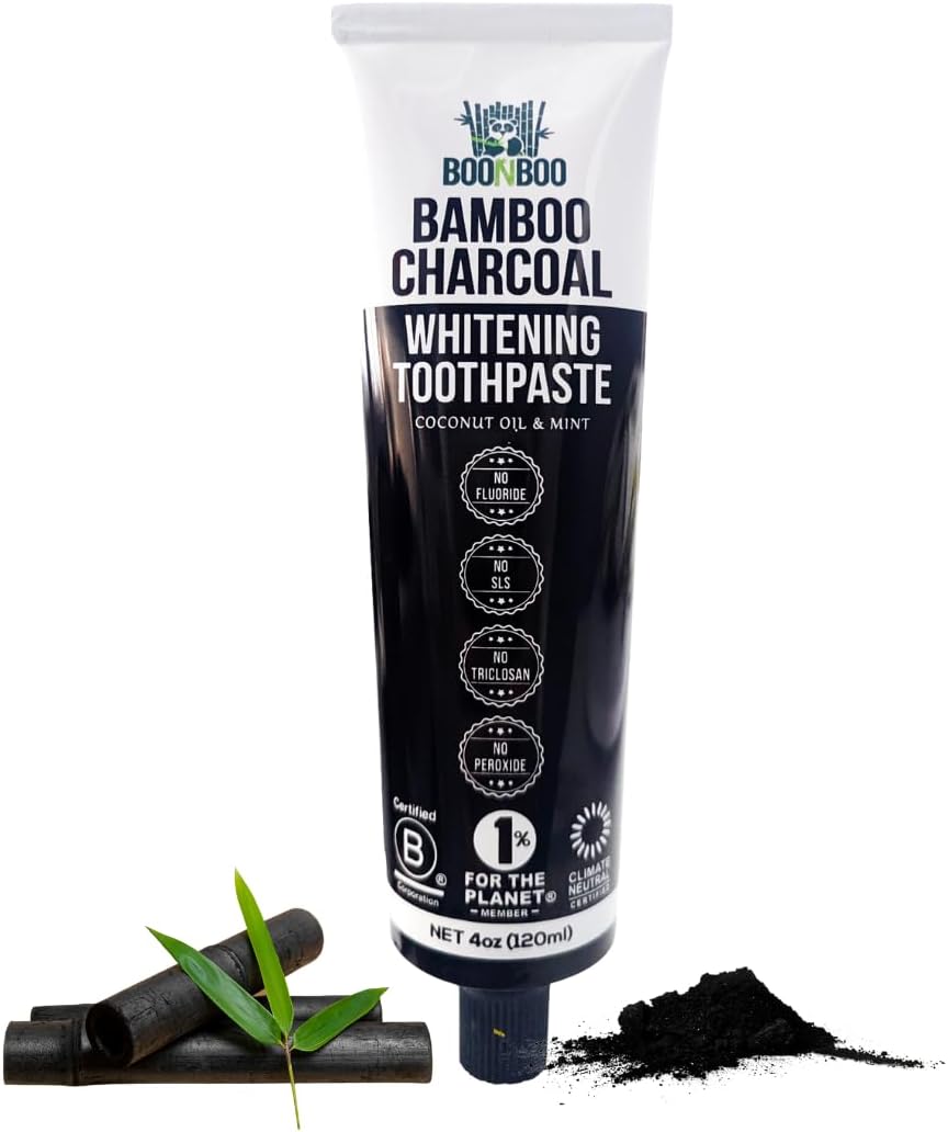 BOONBOO Bamboo Charcoal Toothpaste | Natural Mint Nepal | Ubuy