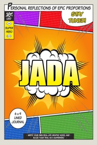 Superhero Jada Lined Journal : One Jacked Monkey Publications: Amazon ...
