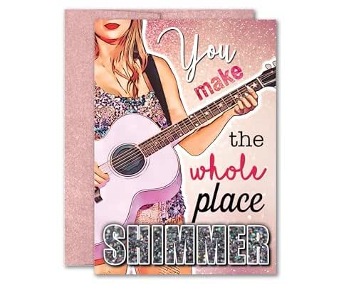 Amazon.com: You Make the Whole Place Shimmer Taylor Birthday Card ...
