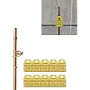 GOUNENGNAIL- 4' Grounding Rod with Electric Grounding Warning Tag, 3/8 ...