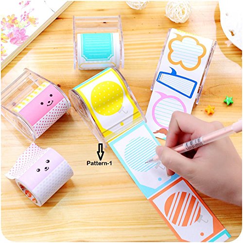 Jo's 1 Piece Self-Stick Rolls with The Dispenser (50mm x 6m), Multi ...