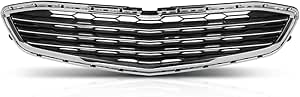 Amazon.com: CNNELL Front Grille Bumper Center Chrome Black Compatible ...