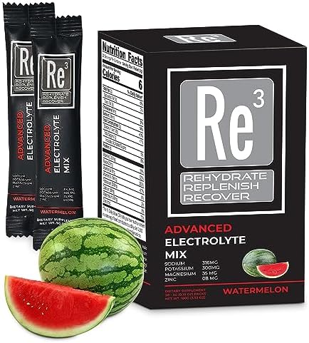 Amazon.com: Re3 - Rehydrate - Replenish - Recover Electrolyte Powder ...