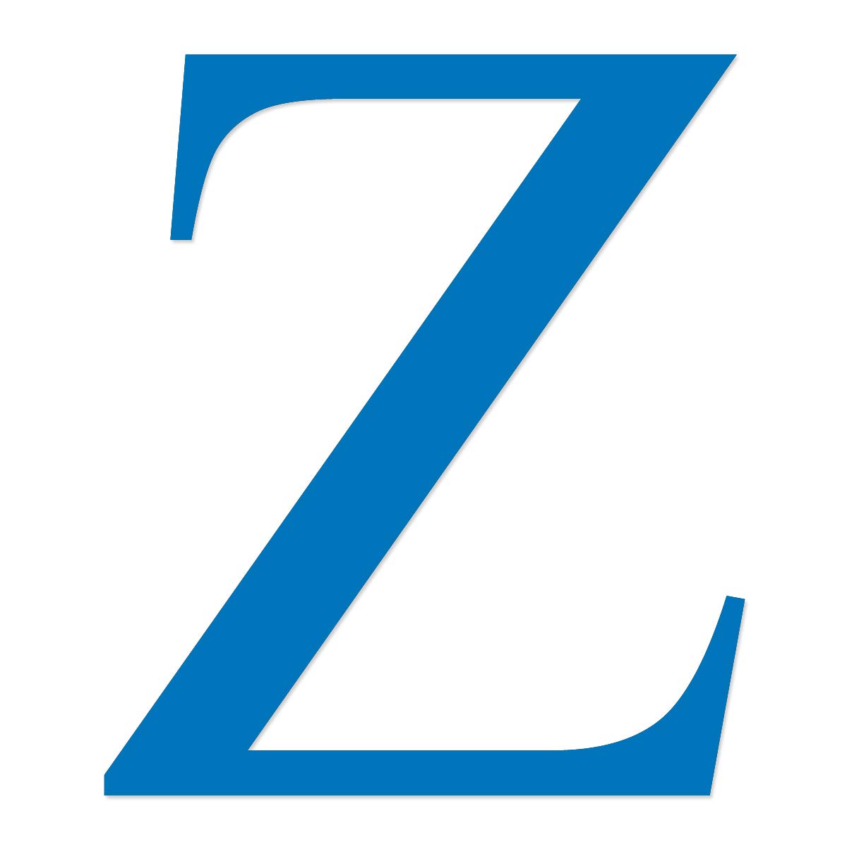 Zeta Greek Letter Blue