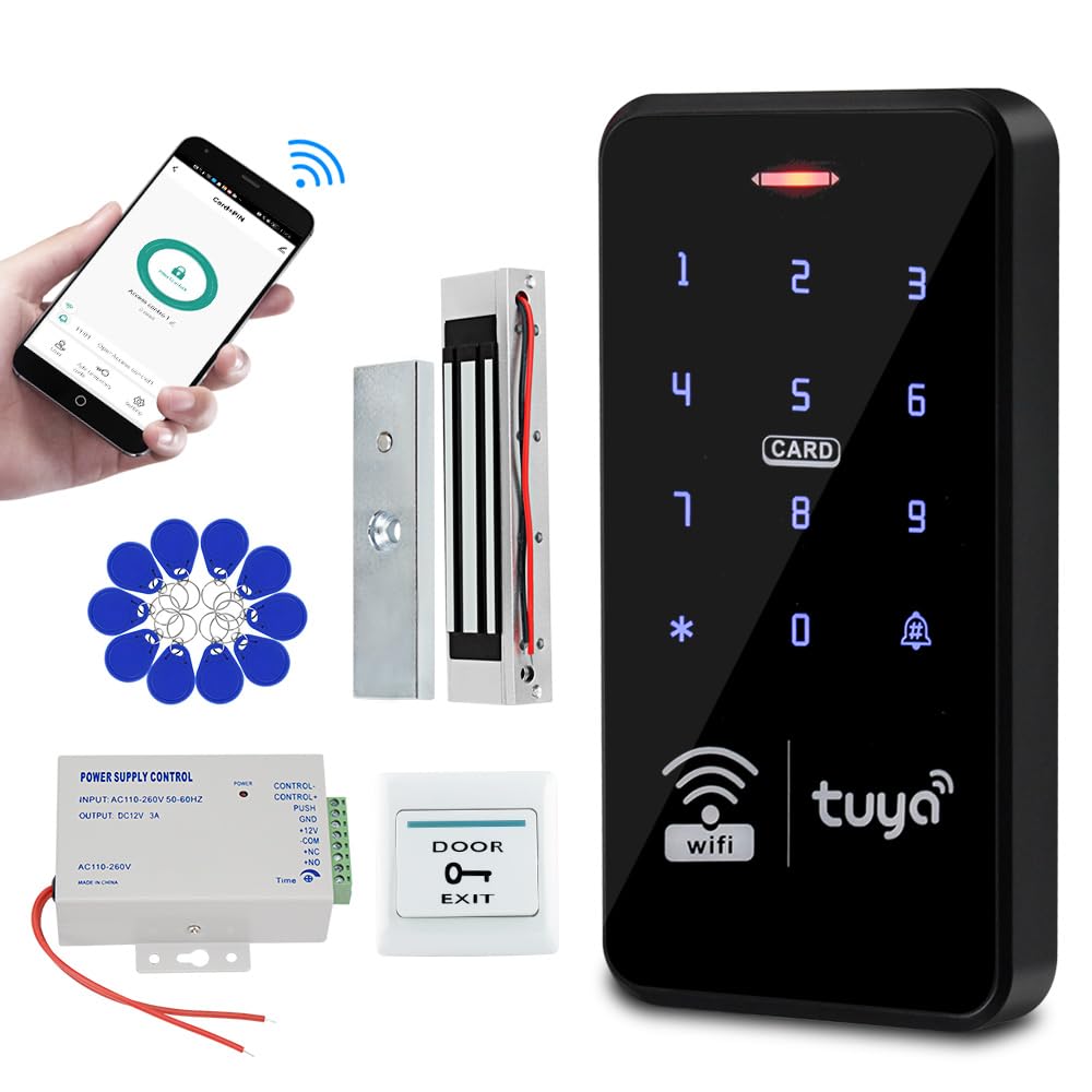 Amazon.com : QTTYELOK IP68 Outdoor Access Control System Kit WiFi Tuya ...