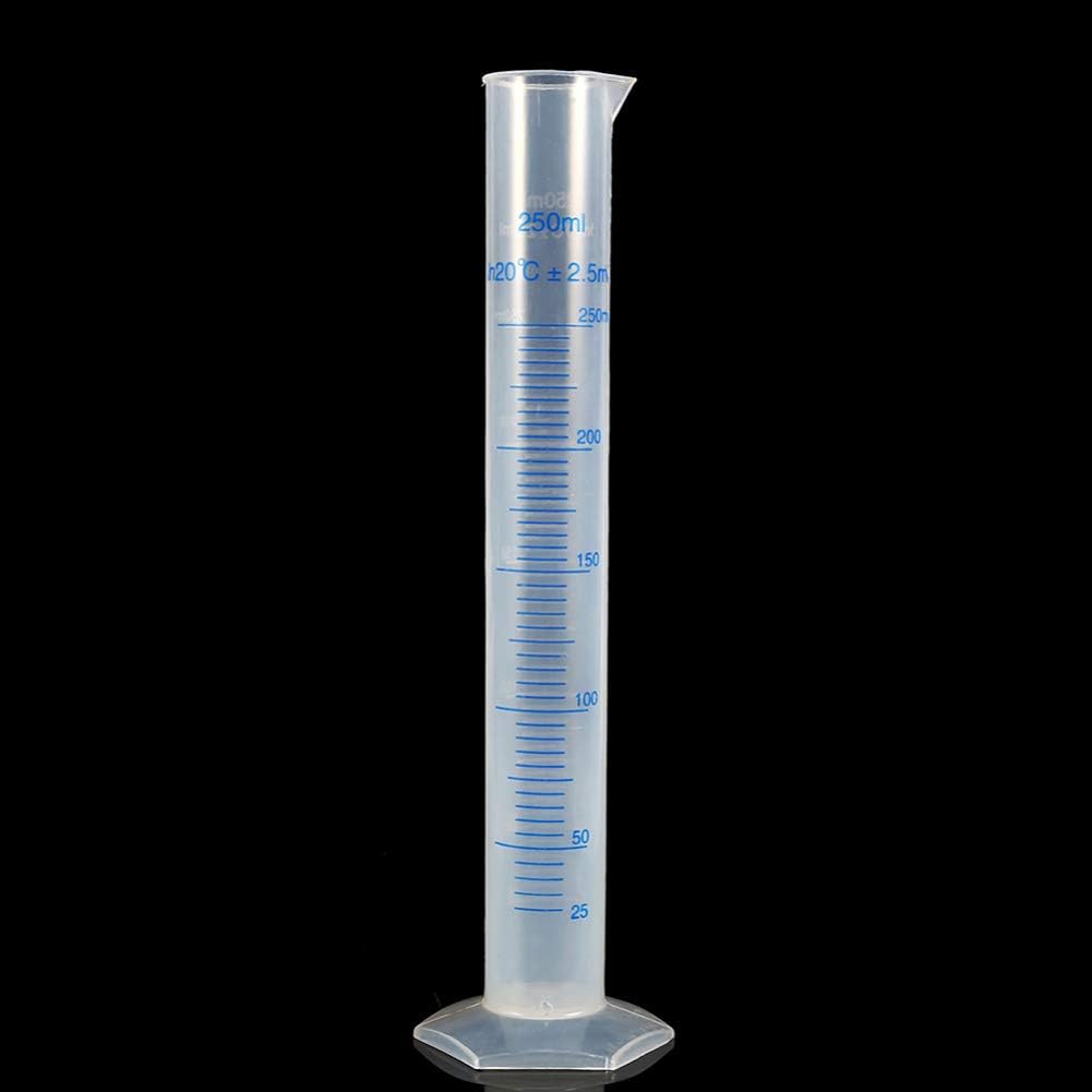 P-lastic Graduated Cylinder Beaker, Science Measuring Test Tube Flask ...