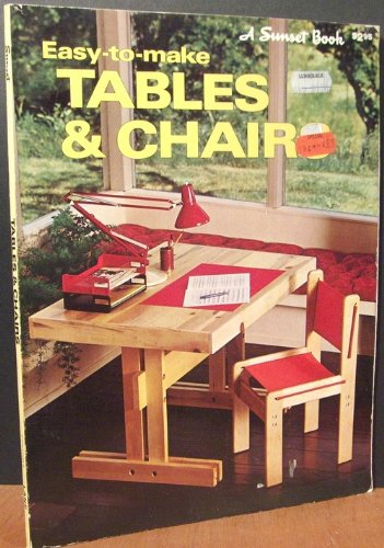 Easy to Make Tables and Chairs : Amazon.com.au: Books
