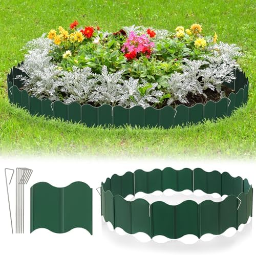 Amazon.com : HIKUIBU Garden Edging Border, 25PCS Plastic Landscape ...