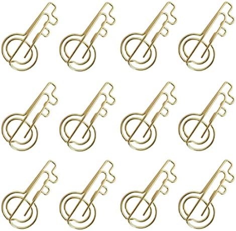 Amazon.com : Rurili 20 Pieces Metal Key Shaped Wire Paper Clips for ...