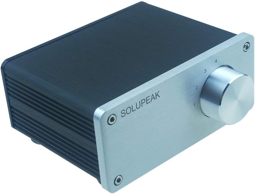 Amazon.com: SOLUPEAK 4 in 1 Out, 4 Way RCA Audio Signal Cable Switch selector, Input switcher ...
