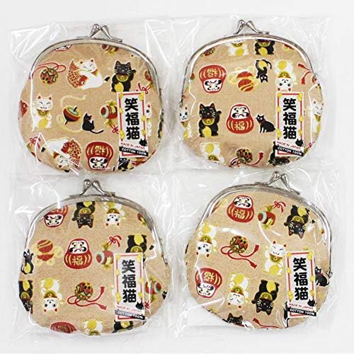 Amazon.com: Japanese Traditional Chirimen Gamaguchi Coin Purse/Coin ...