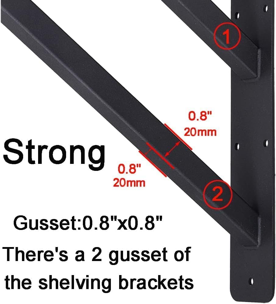 VANROUG Countertop Support Brackets,406 x 228 mm Heavy Duty Shelf ...