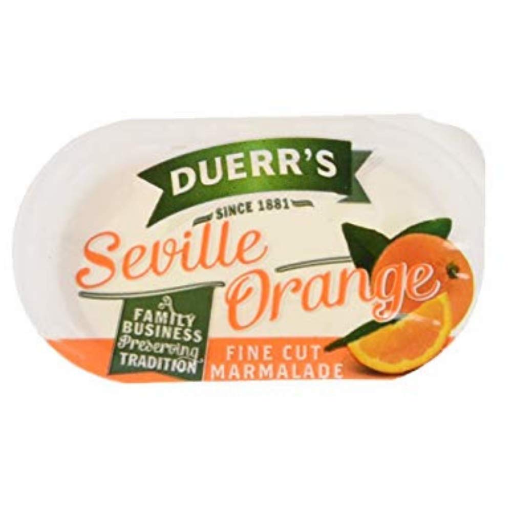 Seville Orange Marmalade and Strawberry Jam F Duerr & Sons Ltd 16x 20g ...