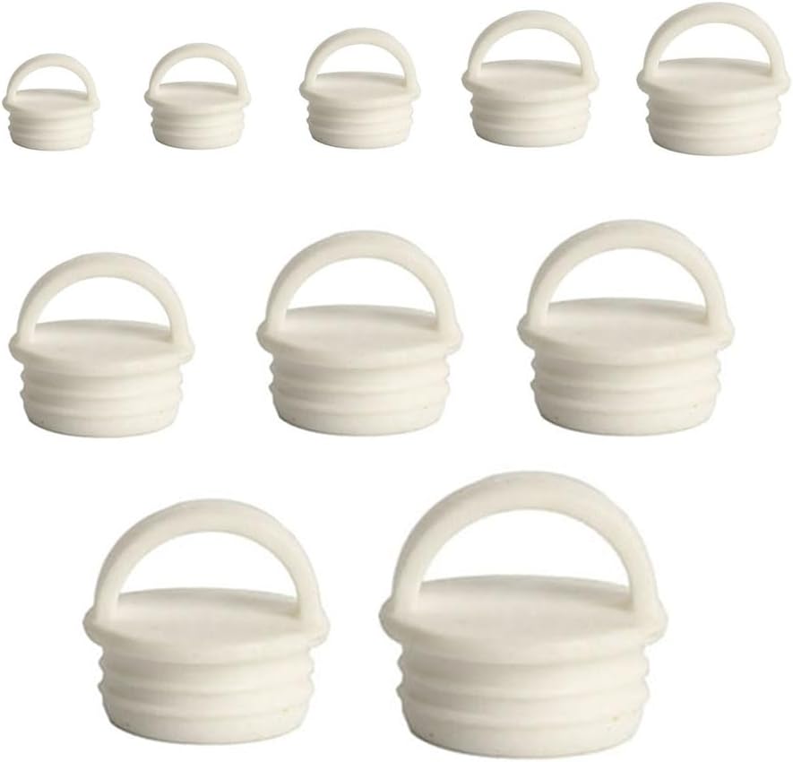 Amazon.com: NentMent 10 Pack Mop Bucket Drain Plug Replacement End Cap ...