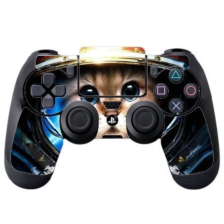 Amazon.com: Space Cat PS4 DualShock4 Controller Vinyl Decal Sticker ...
