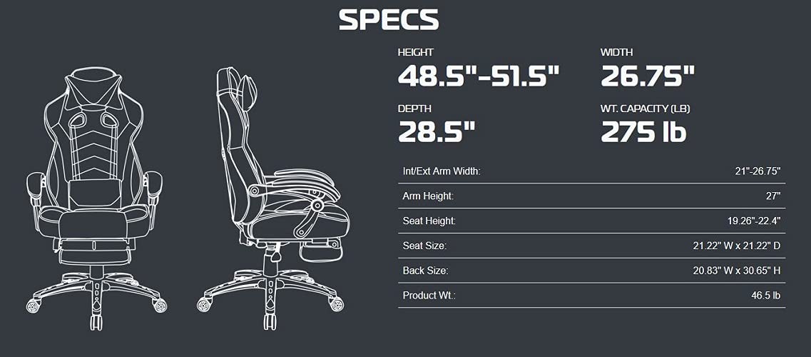 RESPAWN RSP-110 Racing Style...B076HT2RFQ | Encarguelo.com
