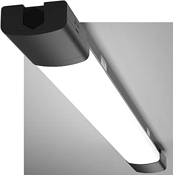 Modlicht LED Feuchtraumleuchte 60CM mit 18W 5000k Kaltlweiß 1980Lumen, Ultraslim Deckenleuchte ...