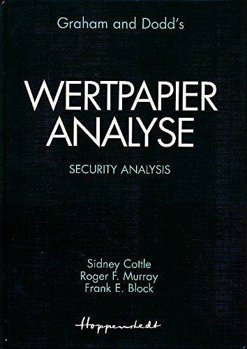 Wertpapieranalyse. Security Analysis: Benjamin Graham: 9783820302691 ...