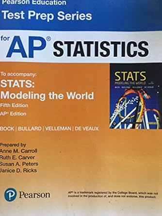 PEARSON EDUCATION TEST PREP SERIES FOR AP STATISTICS (TO ACCOMPANY ...