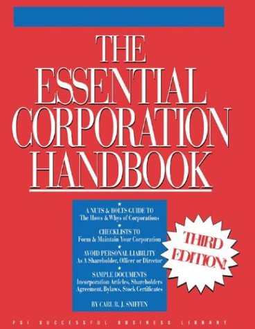 Buy The Essential Corporation Handbook, 3rd Edition (Psi Successful ...