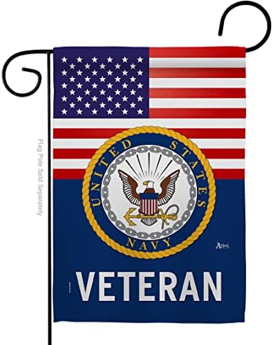 Amazon.com : US Navy Retired Garden Flag - Set with Stand Armed Forces ...