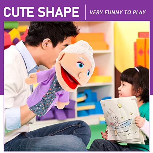 ibasenice Hand Puppets Storytime Figure Puppets Grandma Puppet Toys ...