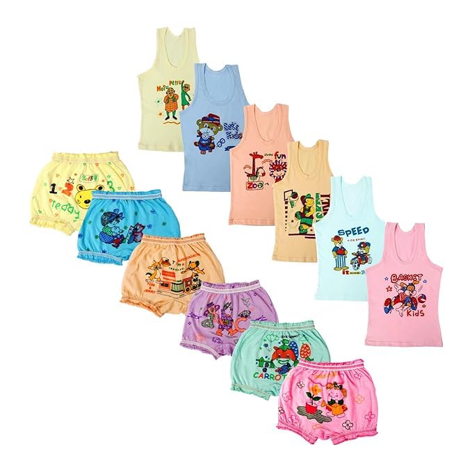 GOLURK Soft Cotton Baby Boys Printed Vest, Sleeveless Baby Boys ...