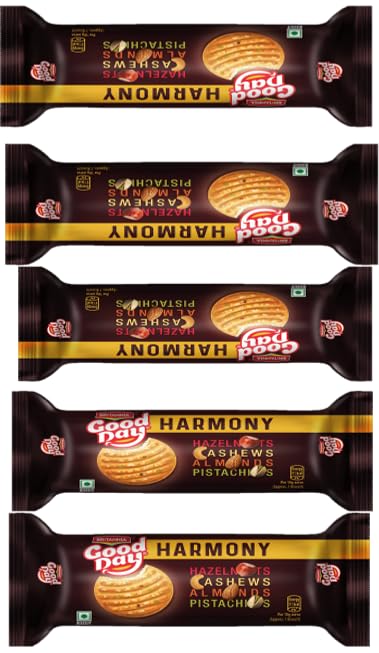 UNIQUE BRITANNIA GOOD DAY HARMONY HAZELNUTS CASHEWS ALMOND PISTACHIPS ...