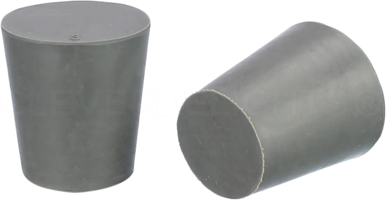 Amazon.com: CleverDelights Rubber Stoppers — Size 3 — 10 Pack — 18mm x ...