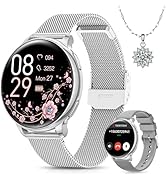 Sanorum Smartwatch Damen, 1.27" HD Screen Armbanduhr mit ...