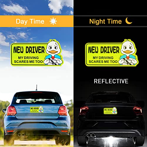 Snapklik.com : MOCHENT Reflective New Driver Stickers For Car - New ...
