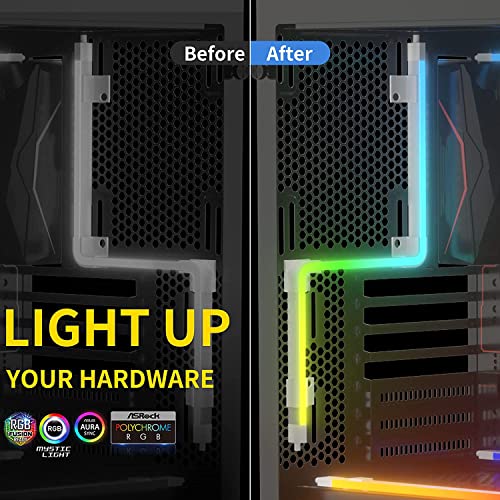 Snapklik.com : upHere 5V 3-Pin Digital RGB Strip For PC, 3543inch ...
