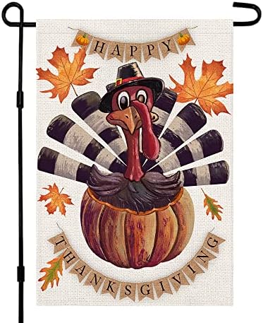 Amazon.com : Happy Thanksgiving Fall Garden Flags for Outdoor， Autumn ...